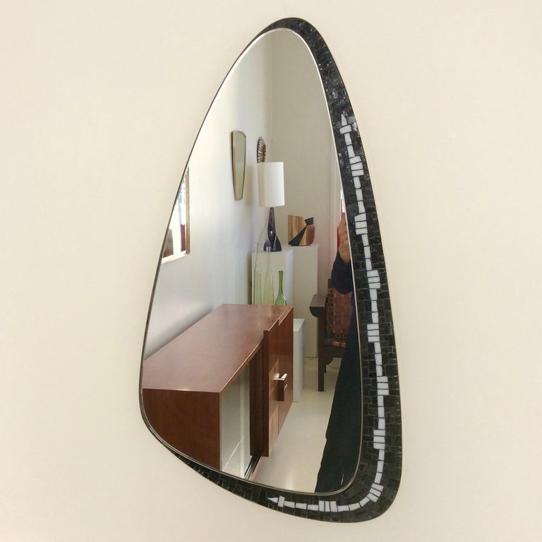Berthold Müller Asymetrical Wall Mirror, circa 1950, Germany. For Sale ...