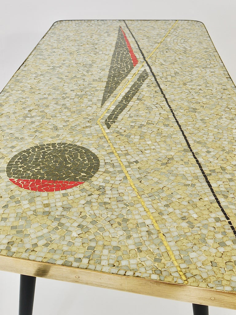 Berthold Muller Asymmetrical Mosaic Tile Coffee or Sofa Table, Germany ...