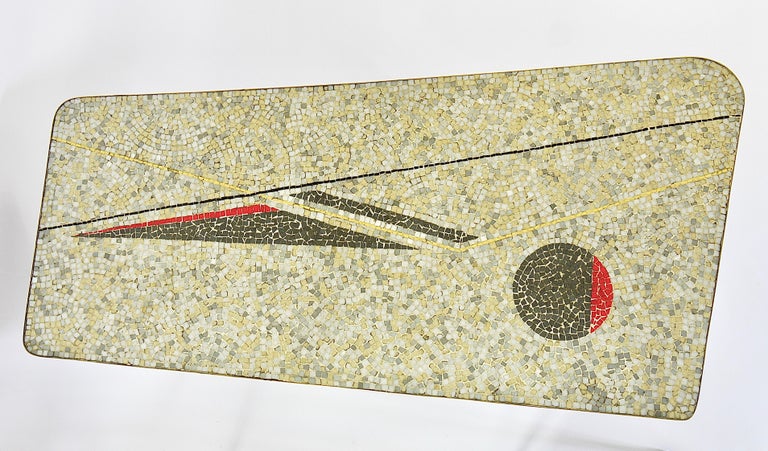 Berthold Muller Asymmetrical Mosaic Tile Coffee or Sofa Table, Germany ...