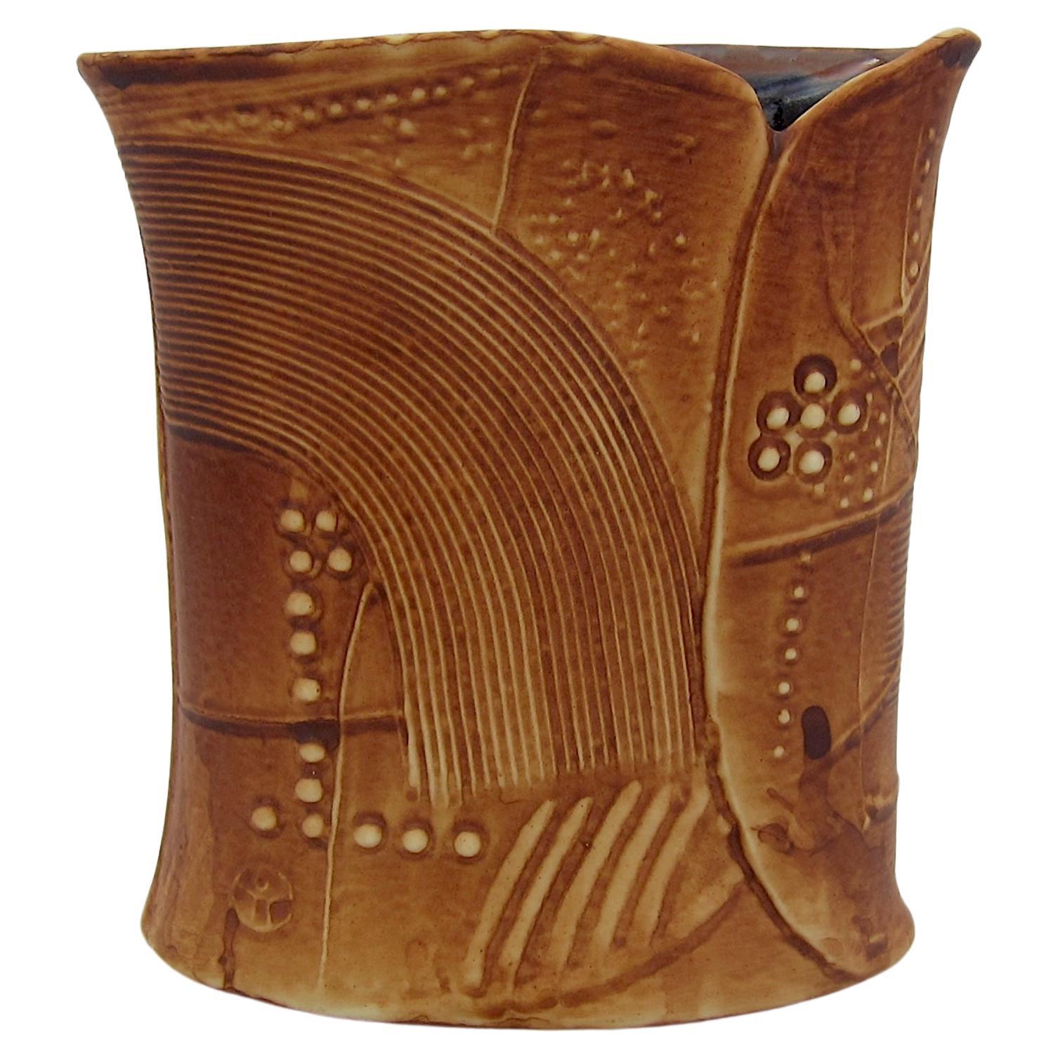 Alf Wallander for Rörstrand of Sweden Blue and White Art Nouveau Vase ...