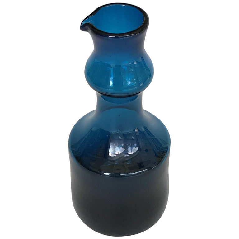 Bertil Vallien Swedish Modern Deep Blue Vessel with Spout Sweden, 1960s ...