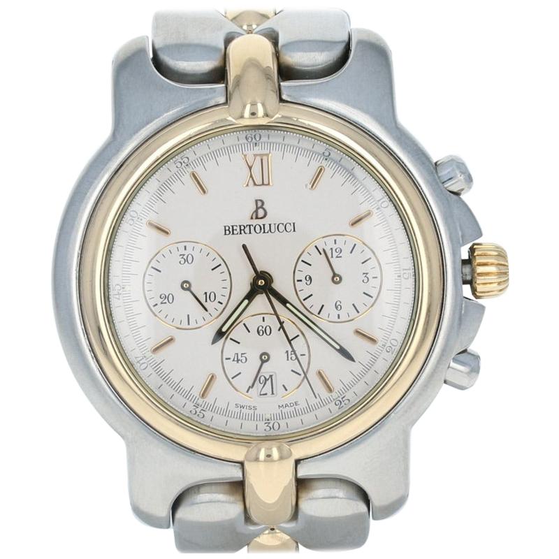 Bertolucci Pulchra Watch Swiss New Battery Warranty 18K Gold Stainless ...