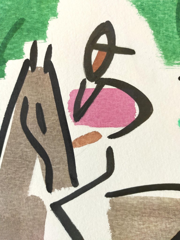 Bertrand de Vismes - figurative drawing "Before the horse race ...