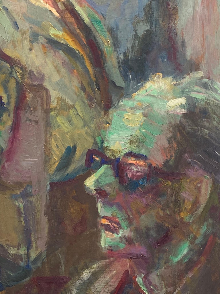 Beryl Darton - Large 1960's British Original Oil Painting - Three ...