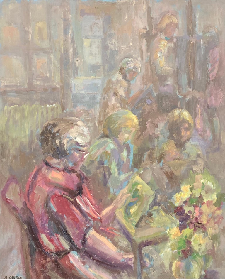 Beryl Darton - Signed Large 1960's British Original Oil Painting ...