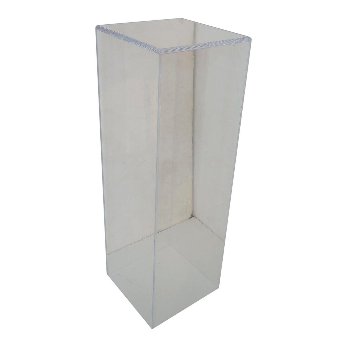 Mid-Century Modern Translucent Lucite Rectilinear Bevelled Waterfall ...