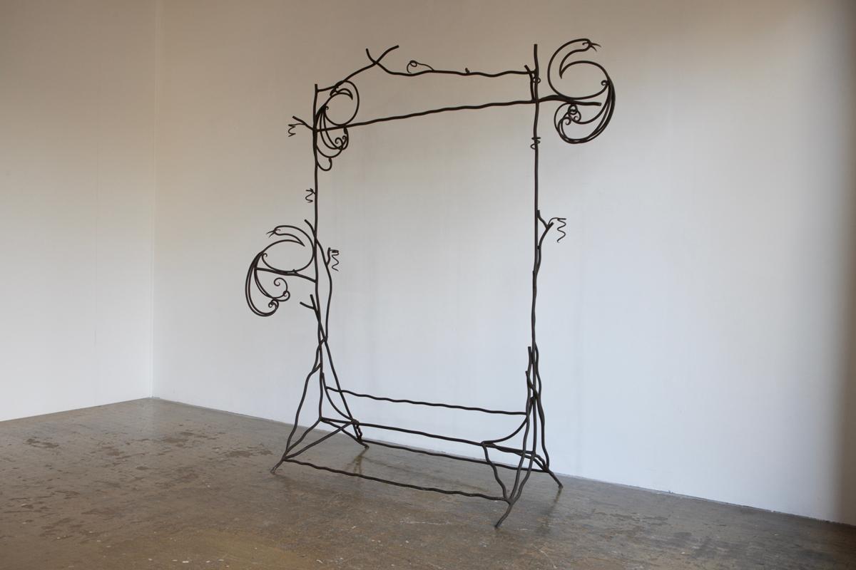Bespoke Artisan Iron Clothes Rail For Sale at 1stDibs | wrought iron ...