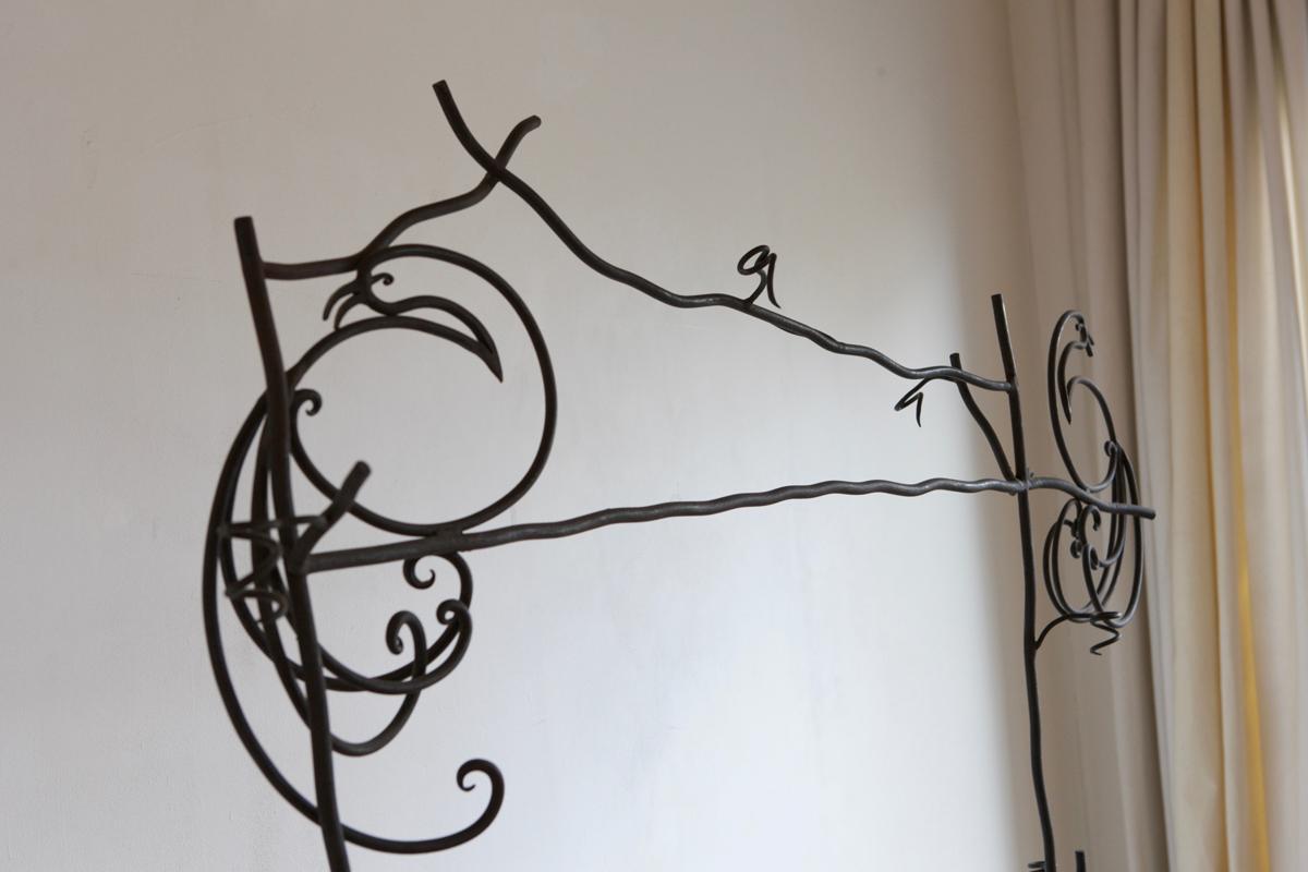 Bespoke Artisan Iron Clothes Rail For Sale at 1stDibs | wrought iron ...