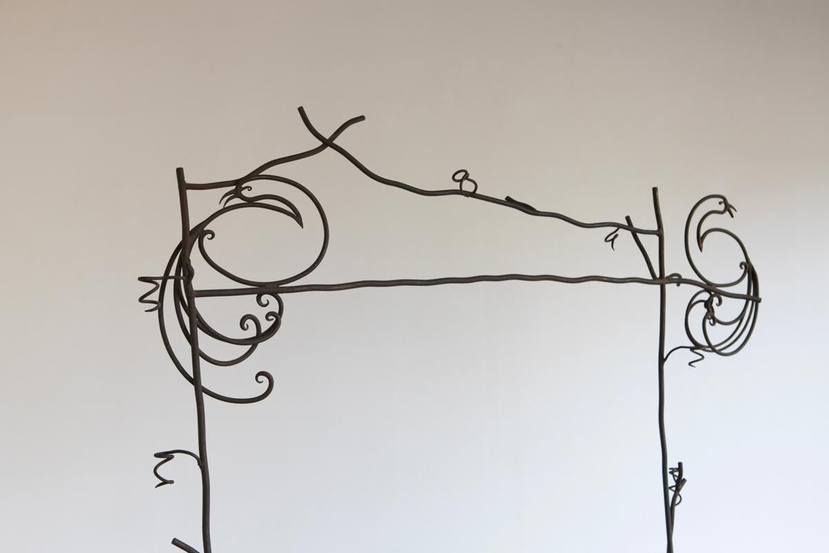 Bespoke Artisan Iron Clothes Rail For Sale at 1stDibs | wrought iron ...