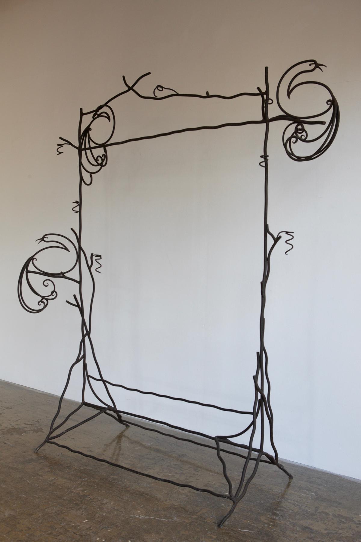 Bespoke Artisan Iron Clothes Rail For Sale at 1stDibs | wrought iron ...