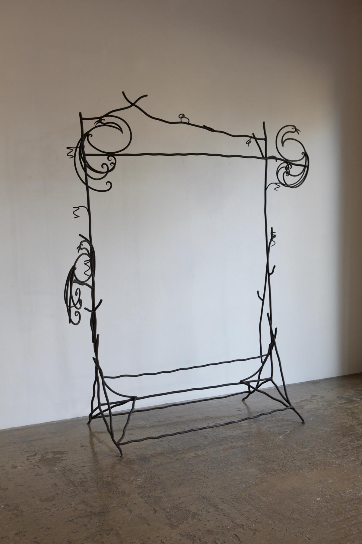 Bespoke Artisan Iron Clothes Rail For Sale at 1stDibs | wrought iron ...