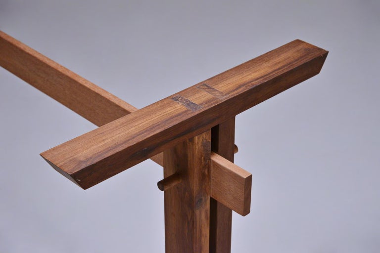 Customized Base, Bespoke Japan Desk, Antique Hardwood Slab, by P ...