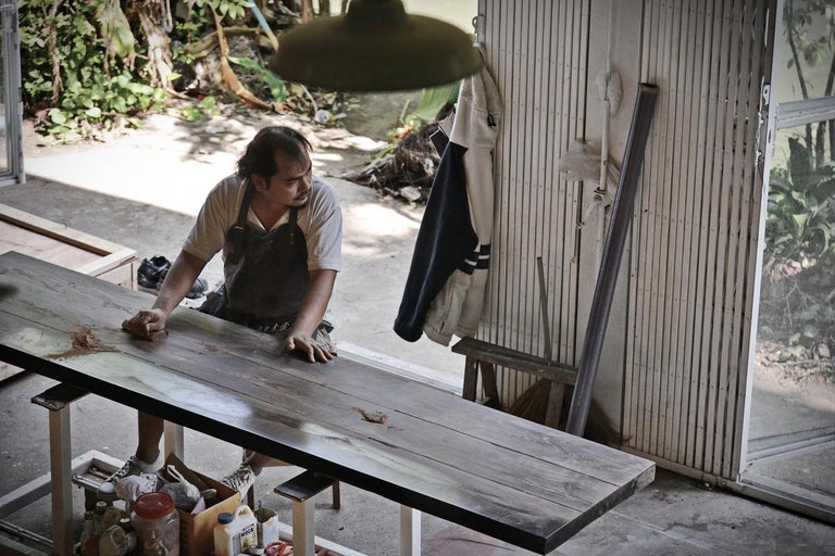 Bespoke Coffee Table, Reclaimed Makha Tae Wood, by P. Tendercool For ...