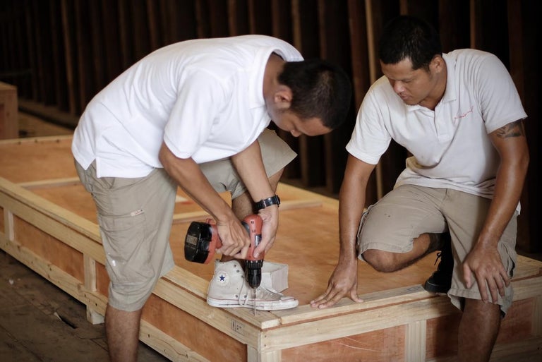 Bespoke Coffee Table, Reclaimed Makha Tae Wood, by P. Tendercool For ...