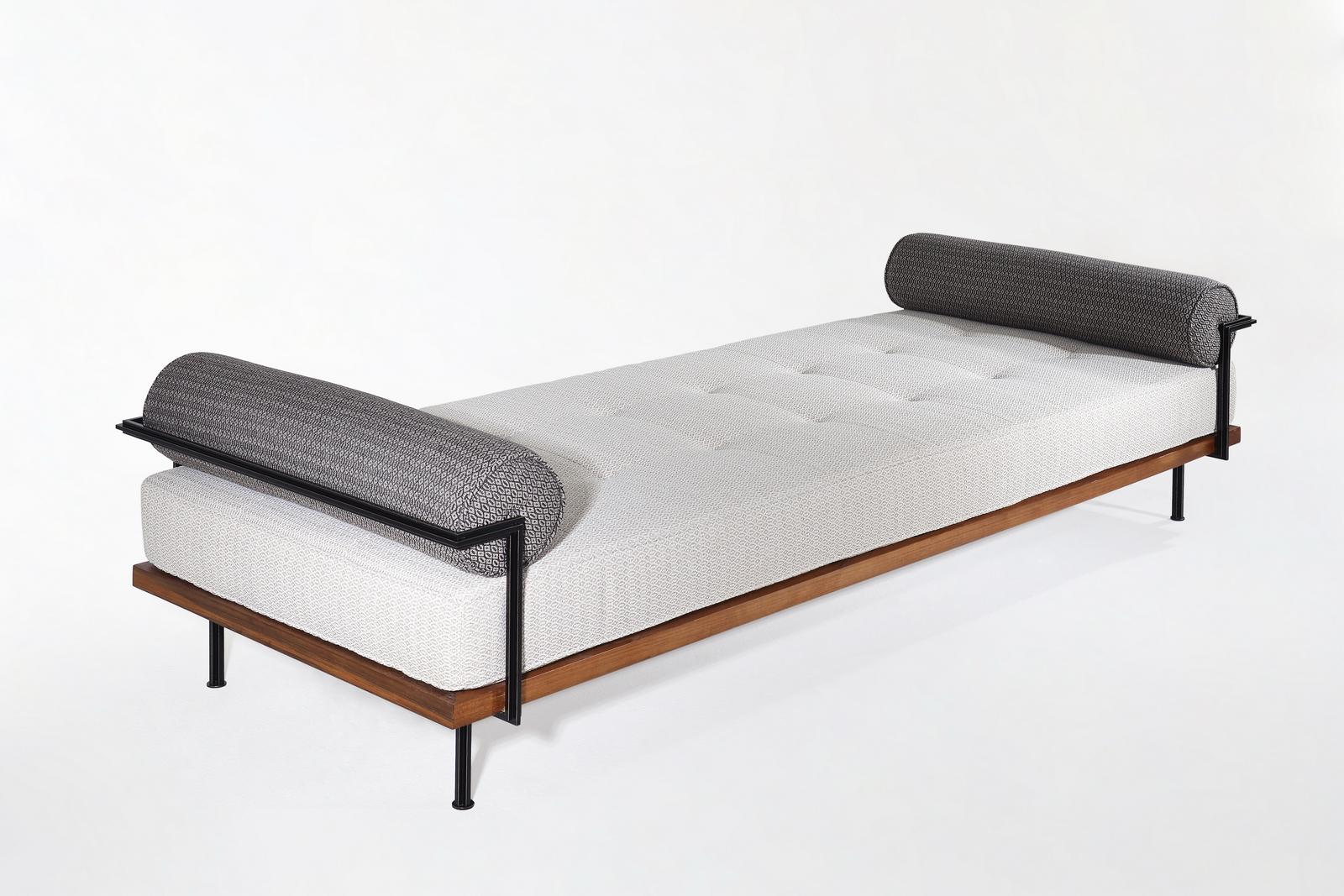 Bespoke Double Daybed Reclaimed Hardwood and Solid Brass by P ...