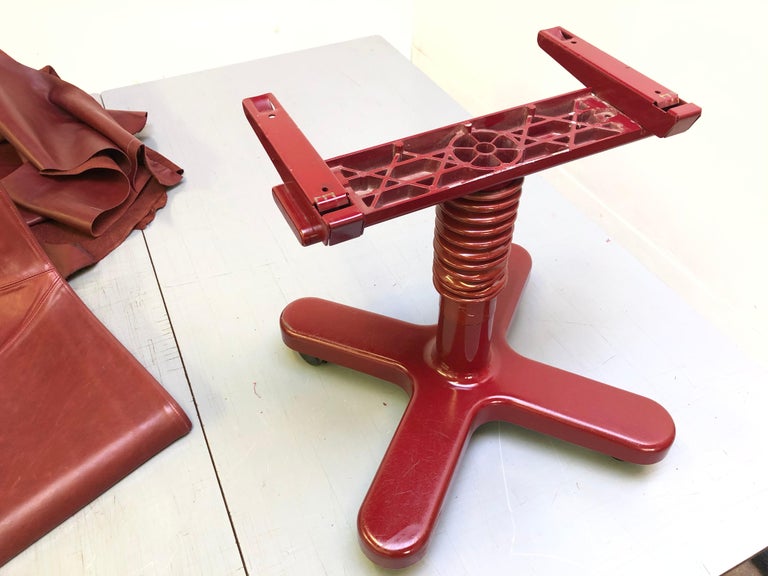 Bespoke Leather Customized Ettore Sottsass Olivetti Synthesis Desk ...