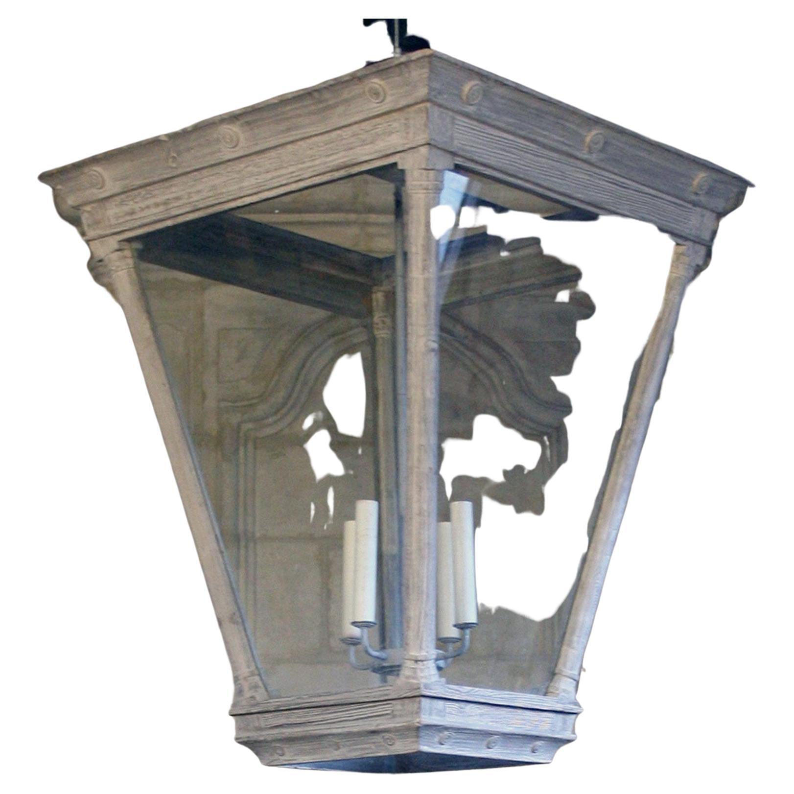 A pair Antique Italian Wooden Lantern at 1stDibs