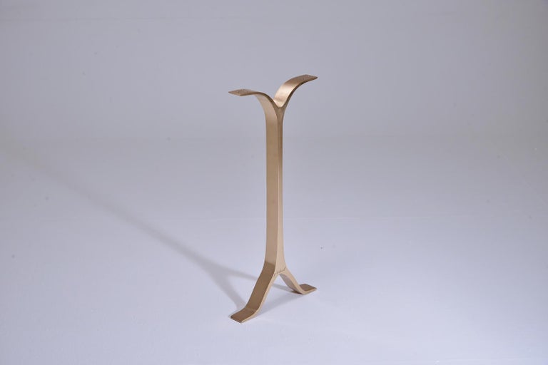 Bespoke, Pair of Sand-cast Bronze Polished Bases by P. Tendercool For ...