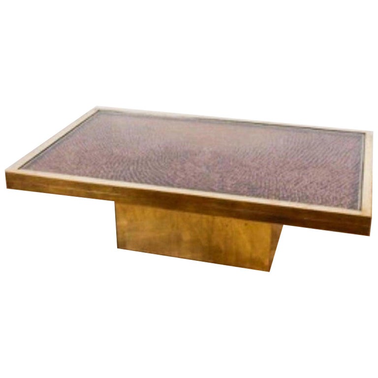 Bespoke Pinecone-Seed Coffee Table For Sale at 1stDibs