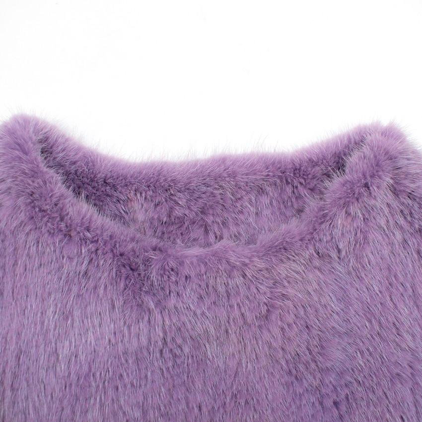 Bespoke Purple Fur Jumper Size M at 1stDibs