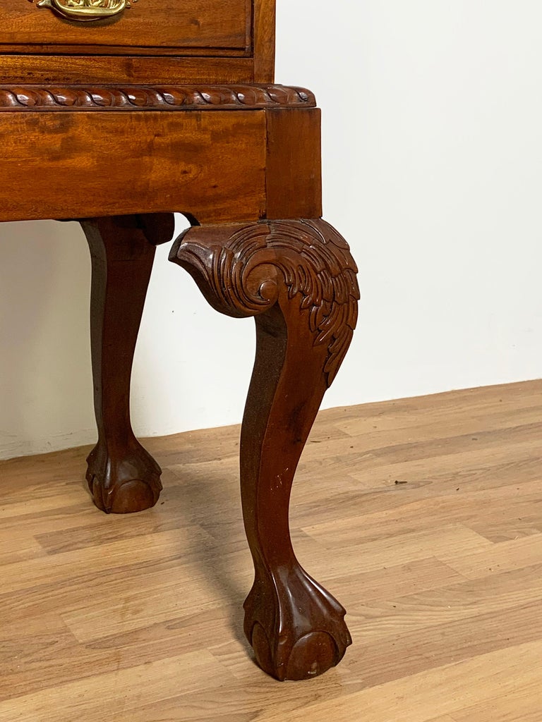 Bespoke Queen Anne Style Mahogany Drop Front Desk on Frame For Sale at ...