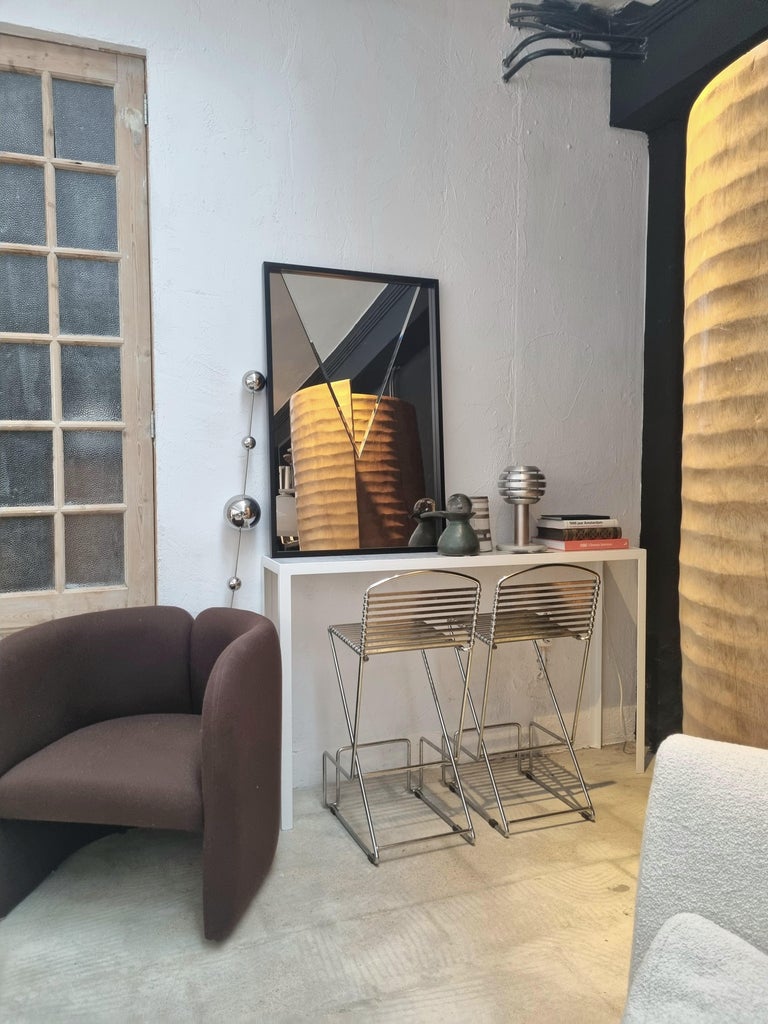 Bespoke Rectangular Geometrical Mirror, Early 1980s For Sale at 1stDibs