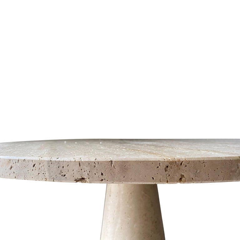 Bespoke Round Italian Travertine Dining Table For Sale at 1stDibs ...