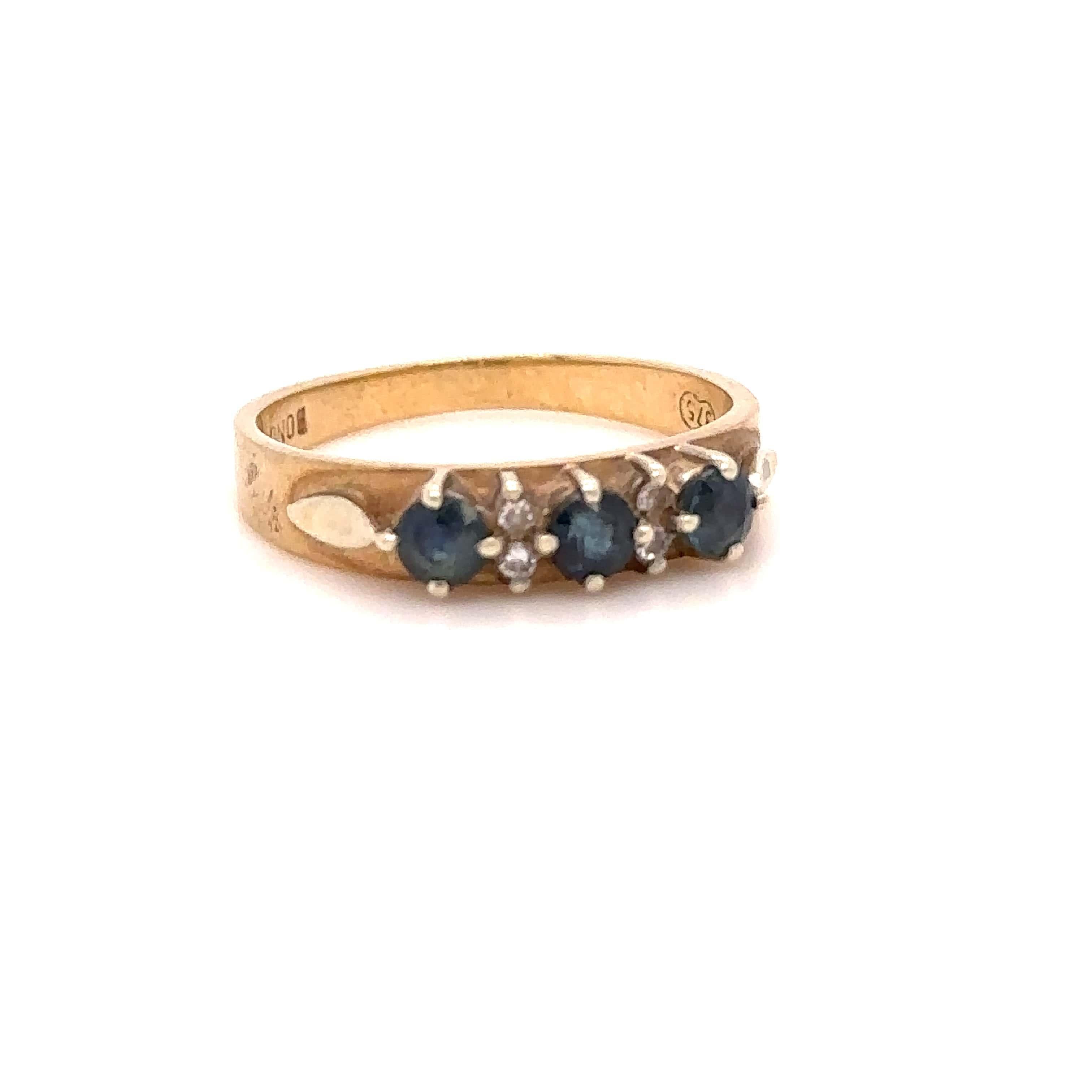 Bespoke Sapphire Rose Gold Ring For Sale at 1stDibs