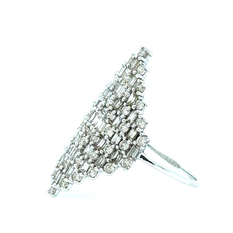 Bespoke Small Diamond Ring 1ct For Sale at 1stDibs