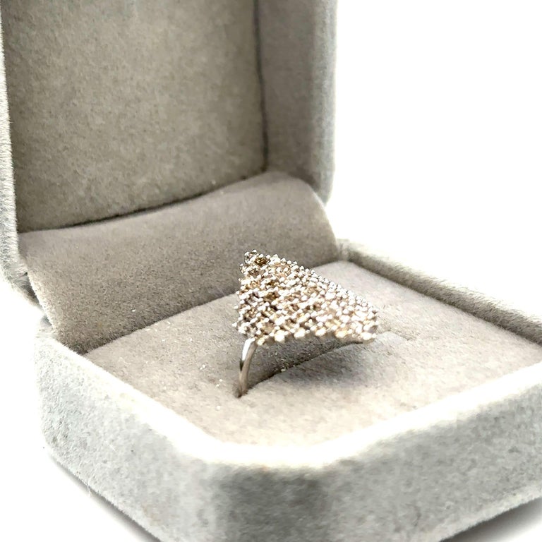 Bespoke Small Diamond Ring 1ct For Sale at 1stDibs