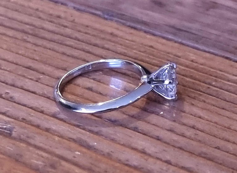 Bespoke Tiffany Style solitaire ring 1.05ct For Sale at 1stDibs