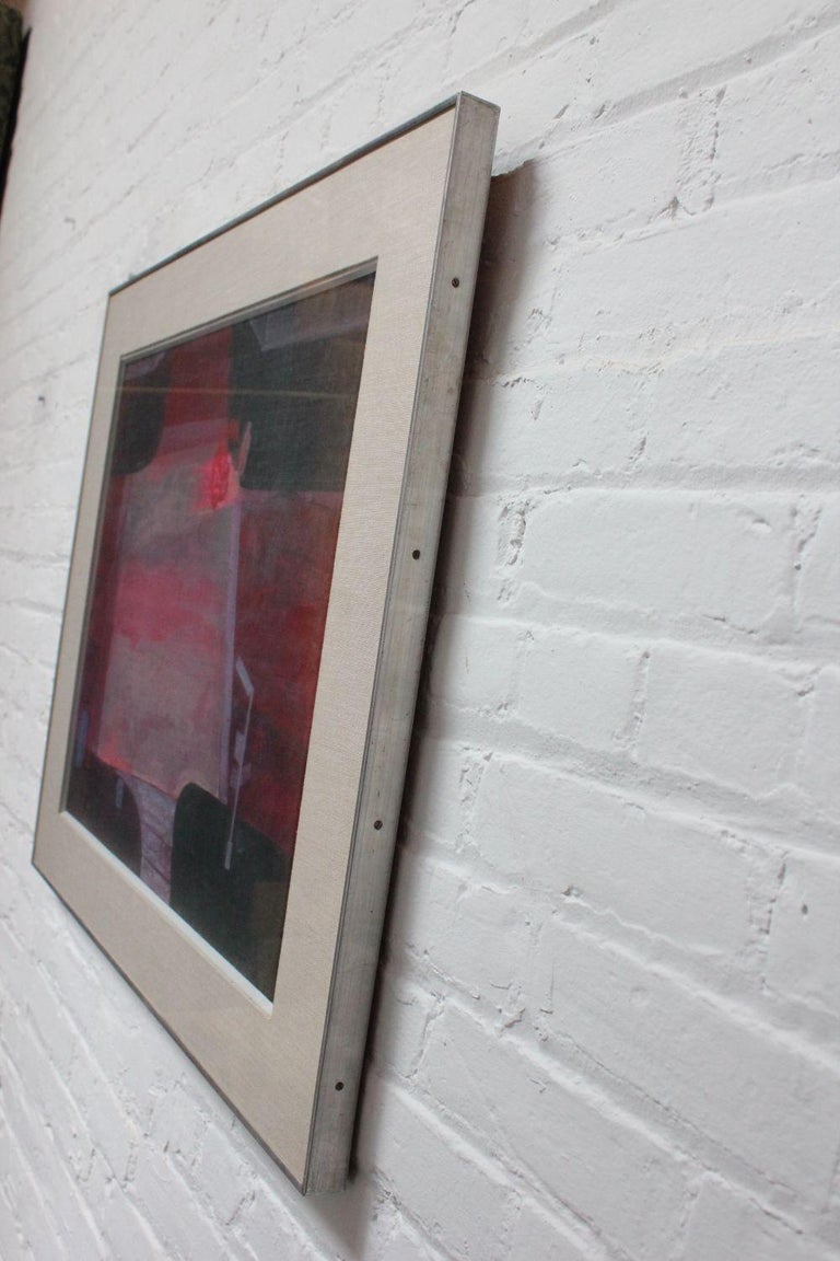 Bessie Boris "Intersection" Oil and Mixed Media on Paper For Sale at ...