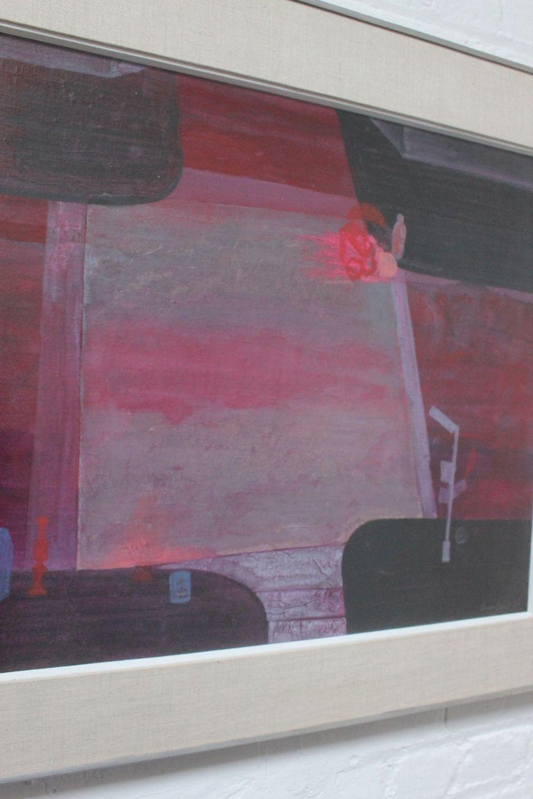 Bessie Boris "Intersection" Oil and Mixed Media on Paper For Sale at ...