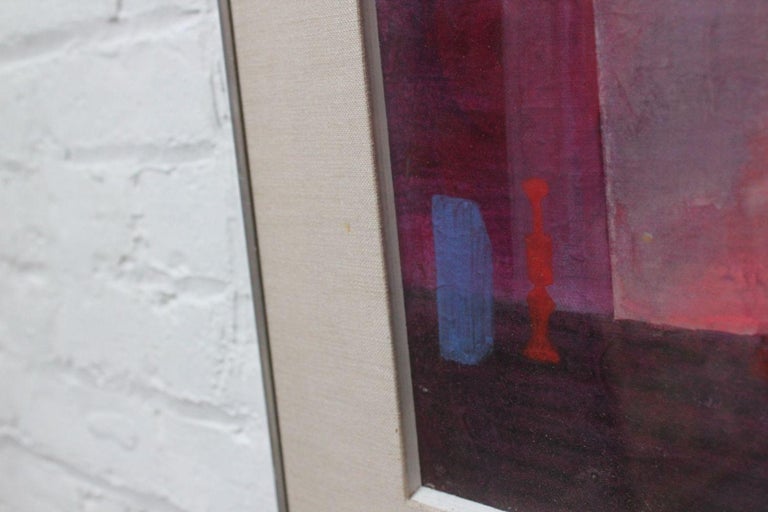 Bessie Boris "Intersection" Oil and Mixed Media on Paper For Sale at ...