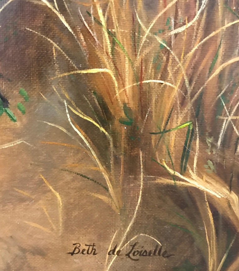 Beth de Loiselle - Detailed sporting landscape of a black Labrador ...