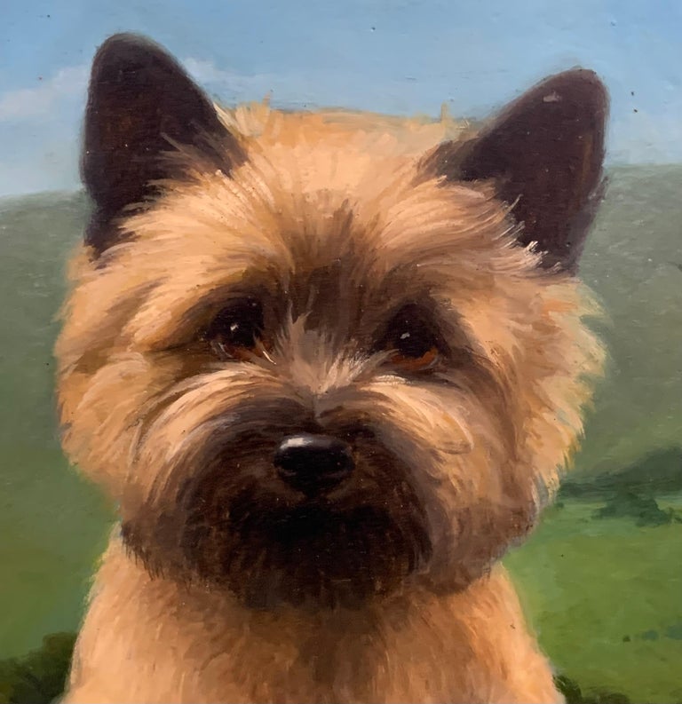 Beth de Loiselle - Realistic detailed dog painting of a Cairn Terrier in Scottish Highlands ...