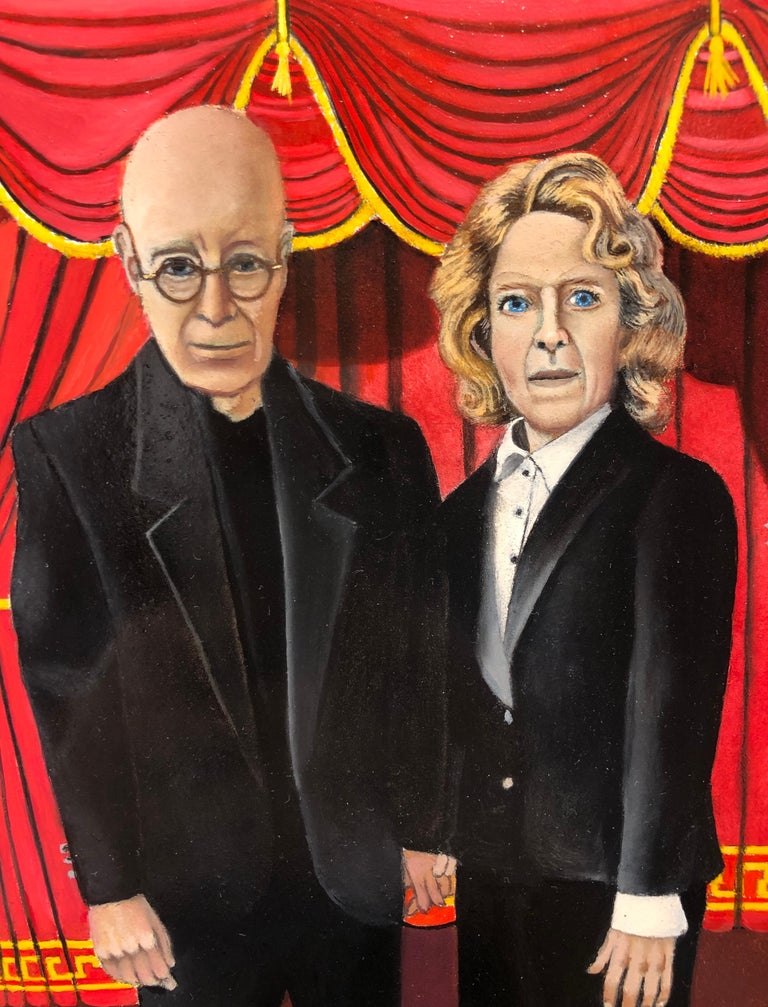 Beth Foley - Highbrow American Gothic, Homage to Grant Wood, Original ...
