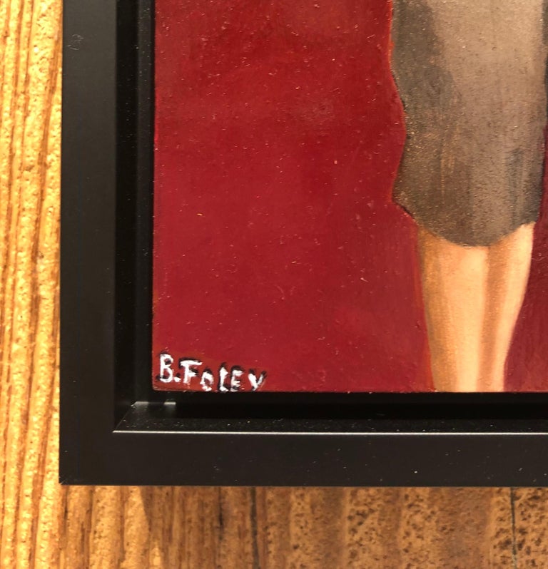 Beth Foley - Puerto Rican American Gothic, Homage to Grant Wood, Oil on ...