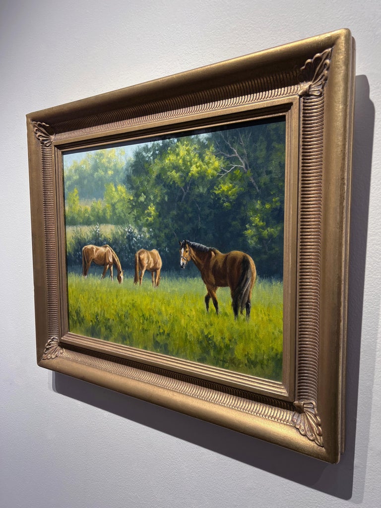 Beth Parcell - Beth Parcell, "Lush Pasture", 16x20 Equine Horse Field ...