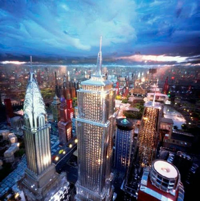 Bethany de Forest - City Lights Pinhole Photo on Dibond Aluminium with ...