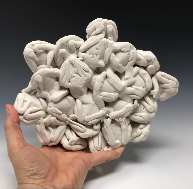 Bethany Krull - "Frog Pile" in Porcelain, ceramic sculpture by Bethany ...