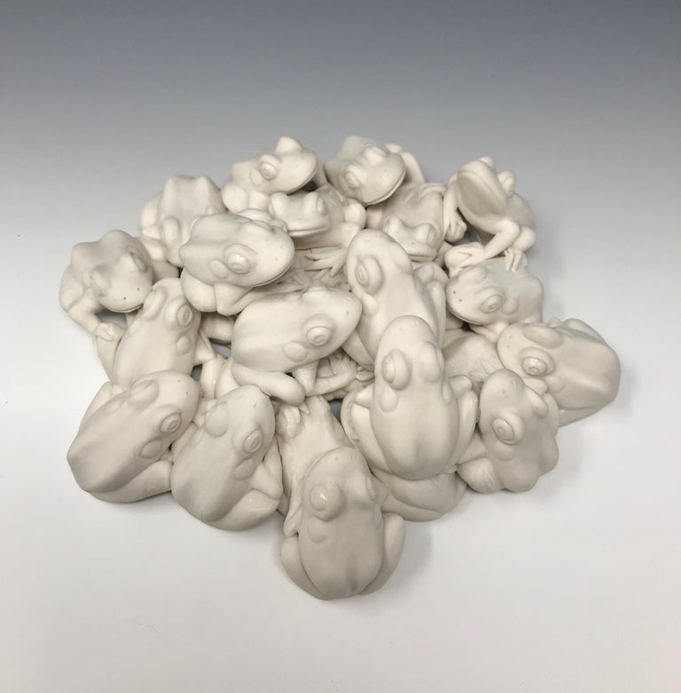 Bethany Krull - "Frog Pile" in Porcelain, ceramic sculpture by Bethany ...