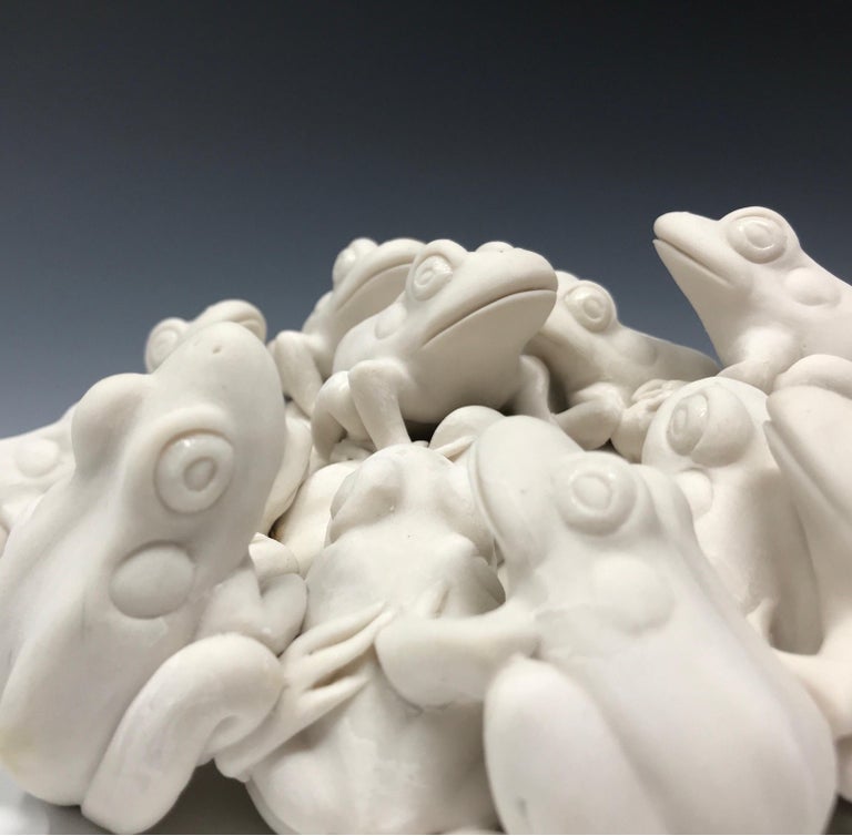 Bethany Krull - "Frog Pile" in Porcelain, ceramic sculpture by Bethany ...