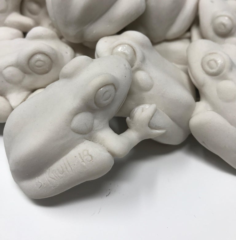 Bethany Krull - "Frog Pile" in Porcelain, ceramic sculpture by Bethany ...