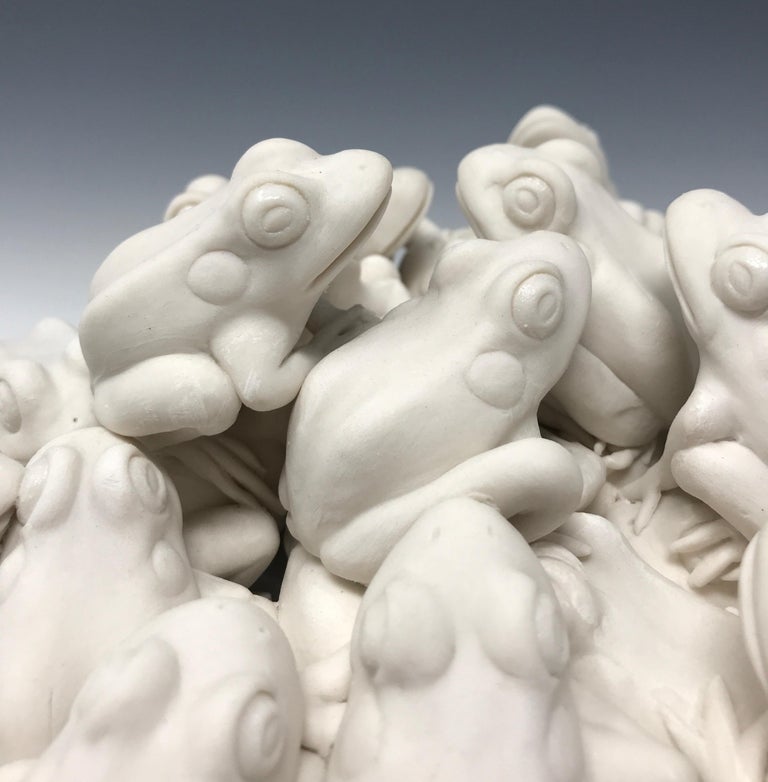 Bethany Krull - "Frog Pile" in Porcelain, ceramic sculpture by Bethany ...