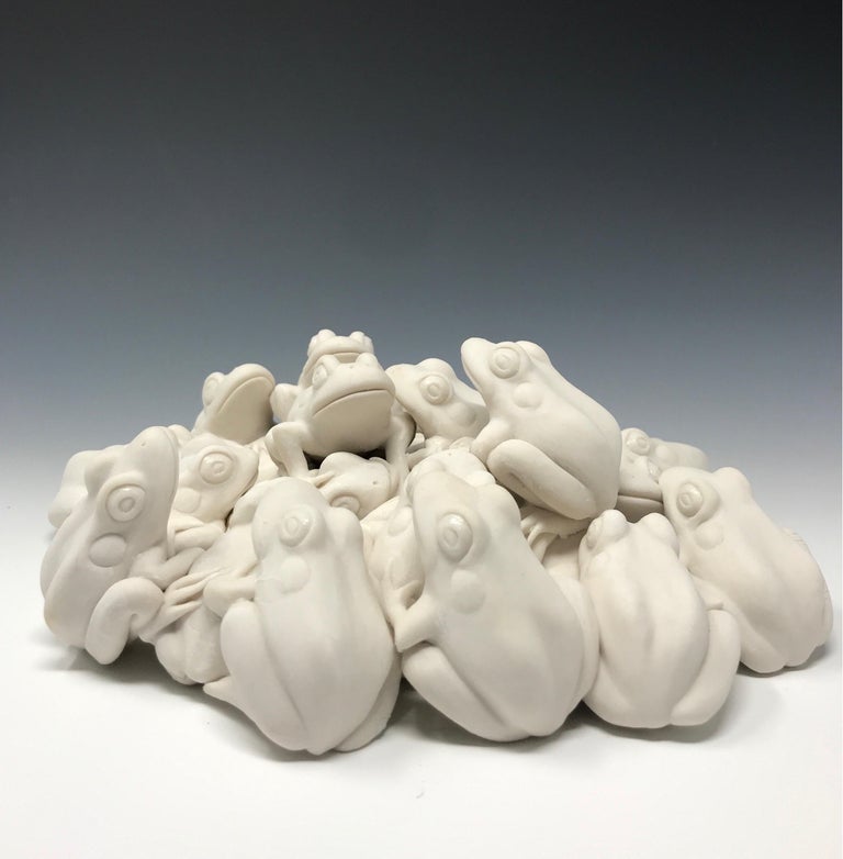 Bethany Krull - "Frog Pile" in Porcelain, ceramic sculpture by Bethany ...