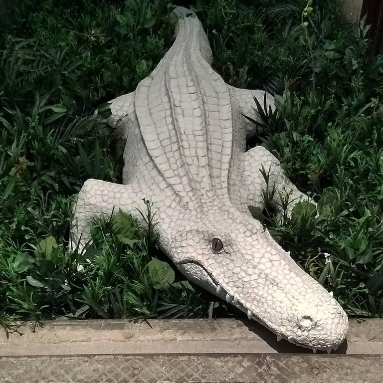 Bethany Krull - Giant White Alligator Wall Sculpture Contemporary Paper ...