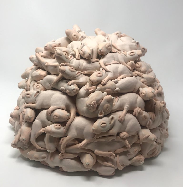 Bethany Krull - Pile of Pink Ceramic Mice, "Entangled", by Bethany ...