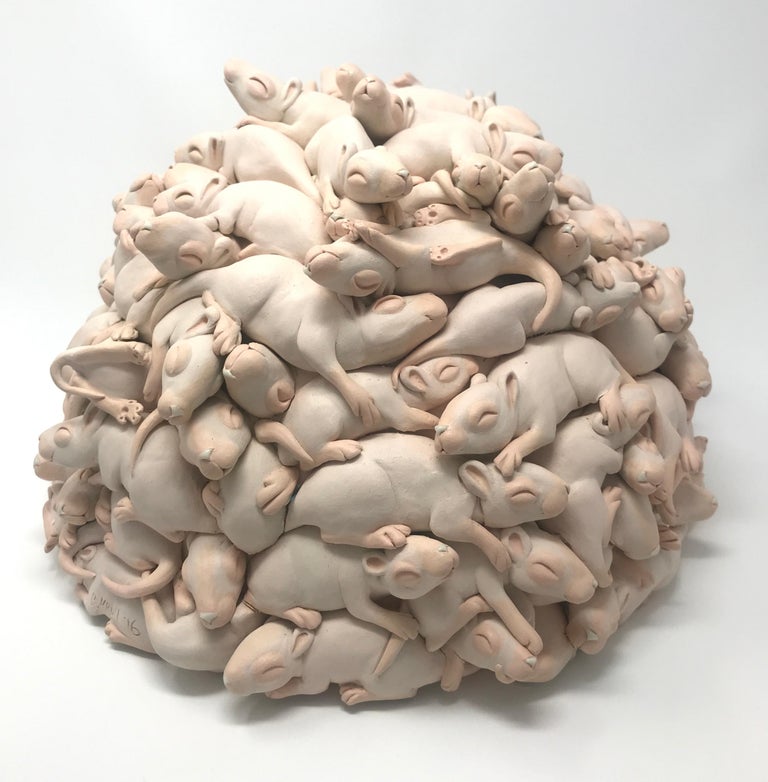 Bethany Krull - Pile of Pink Ceramic Mice, "Entangled", by Bethany ...