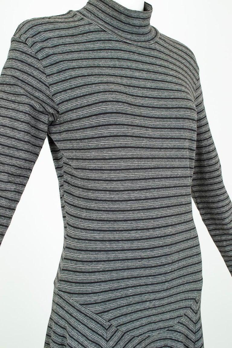 Betsey Johnson Punk Label Gray Jersey Mock-Neck Princess Midi Dress – M ...